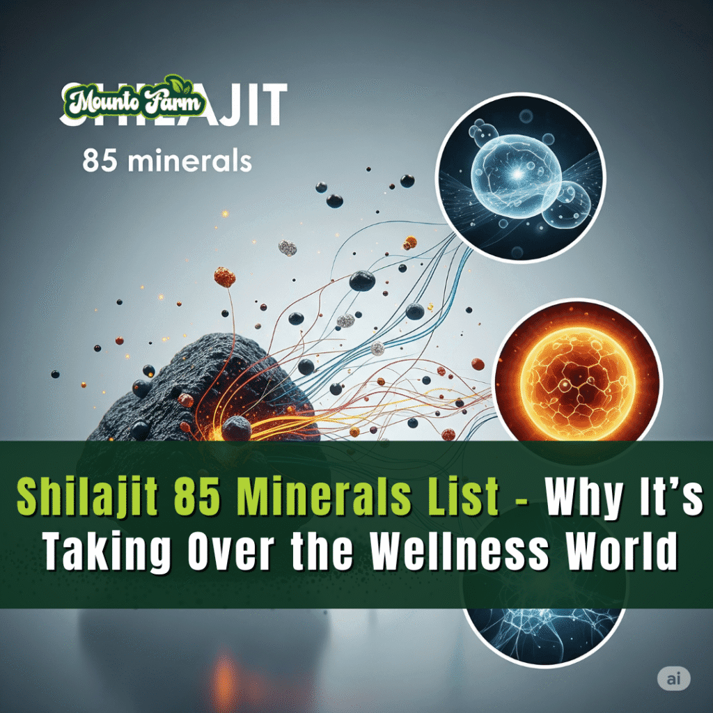 Shilajit 85 Minerals List and Their Benefits